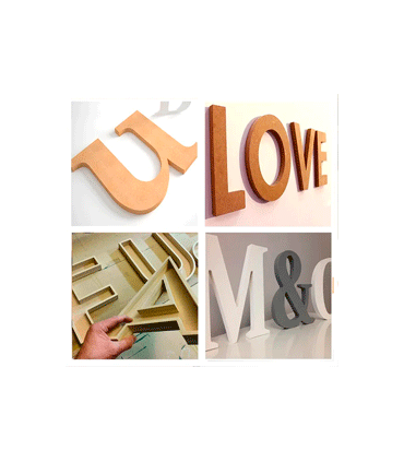 Letras recortadas